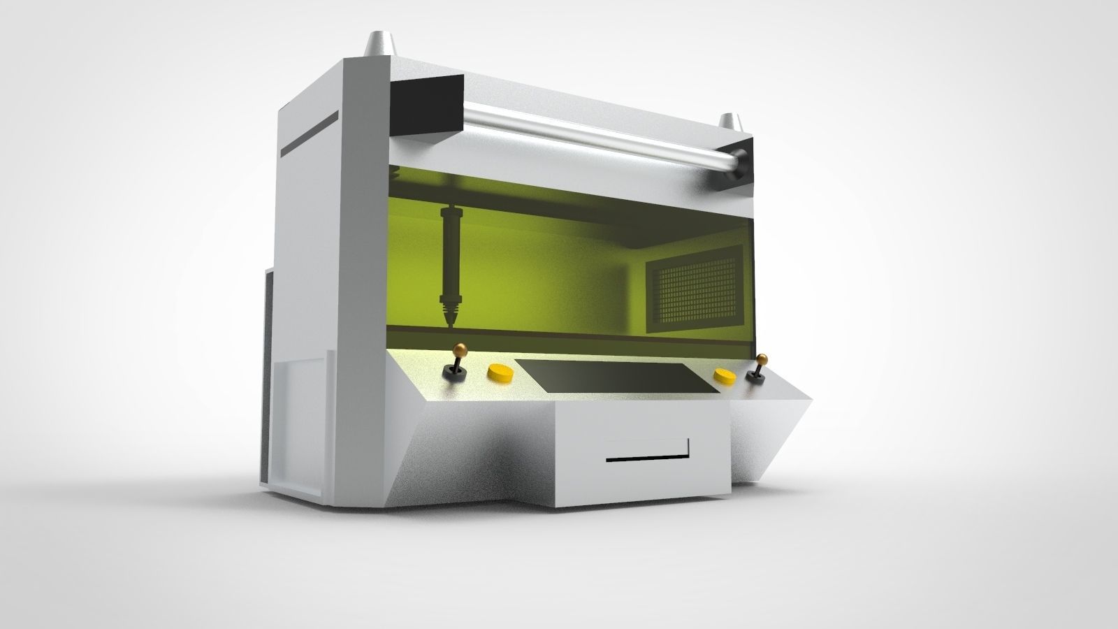 Laser Cutting Machine 3D model | CGTrader