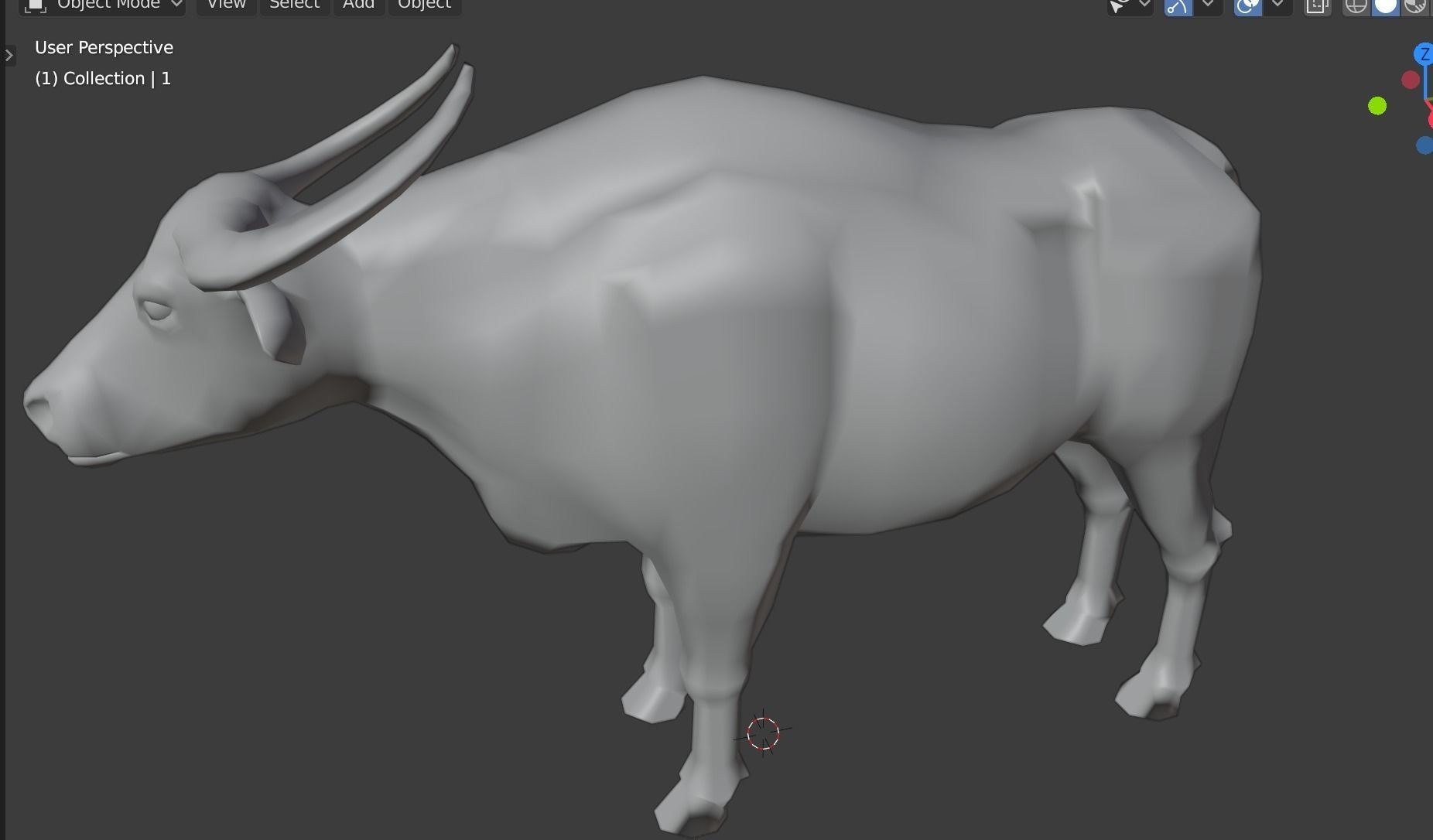 3D model water buffalo VR / AR / low-poly | CGTrader