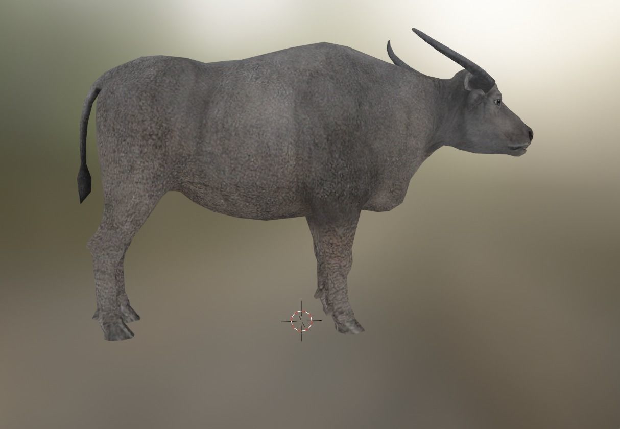 3D model water buffalo VR / AR / low-poly | CGTrader