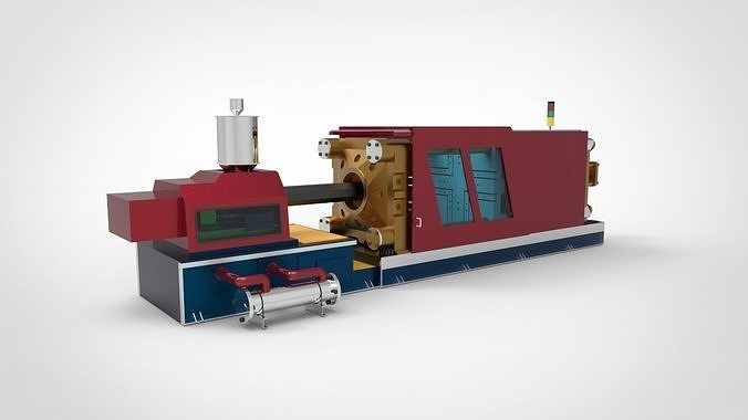 Injection Molding Machine 3D model | CGTrader