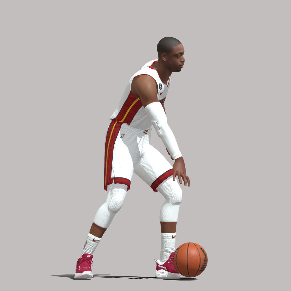 3D rigged Dwyane Wade Miami Heat animation 3D model animated rigged ...