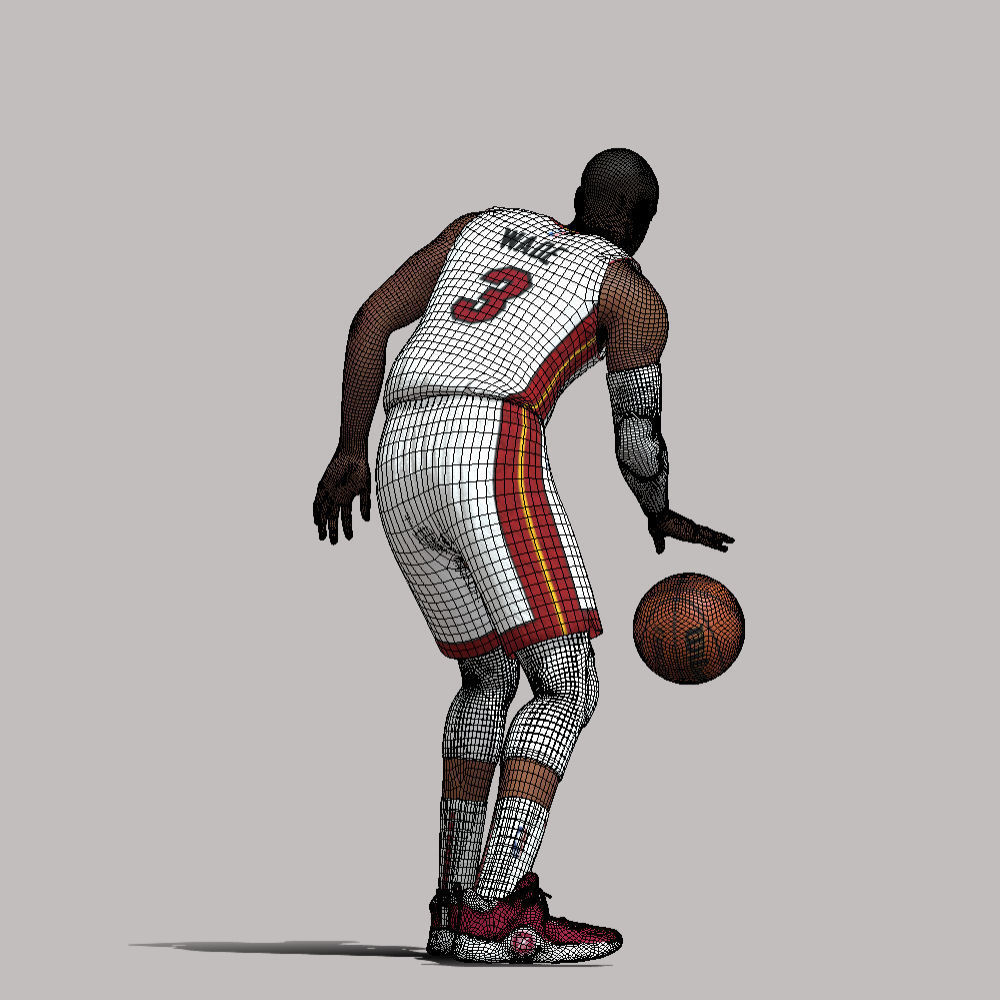 3D rigged Dwyane Wade Miami Heat animation 3D model animated rigged ...