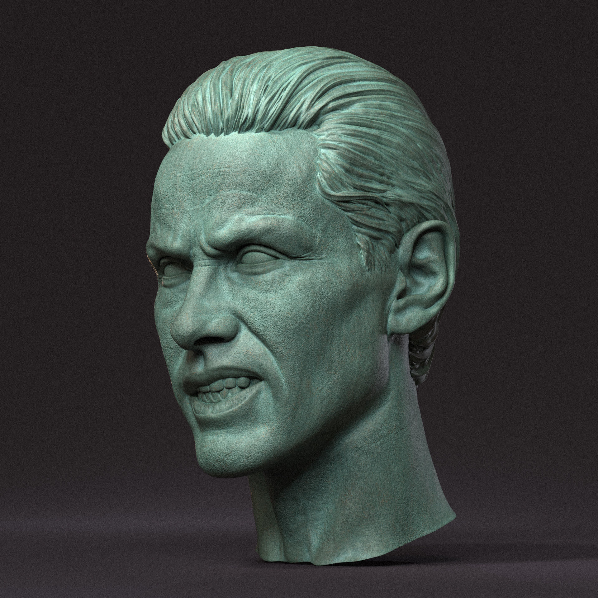 Jared Leto as Joker head 3D model 3D printable | CGTrader