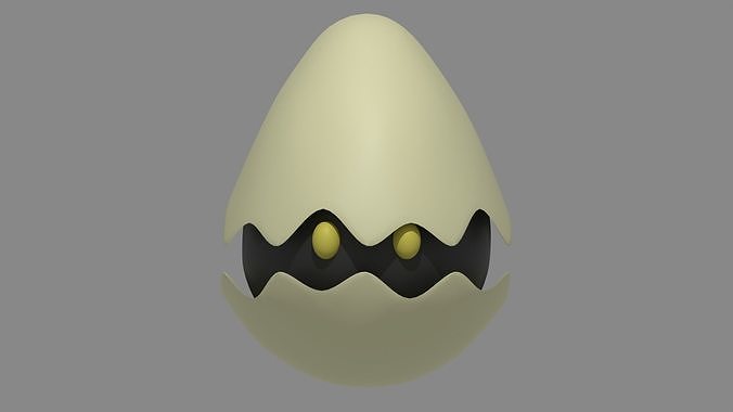 3D model Egg Creature VR / AR / low-poly | CGTrader