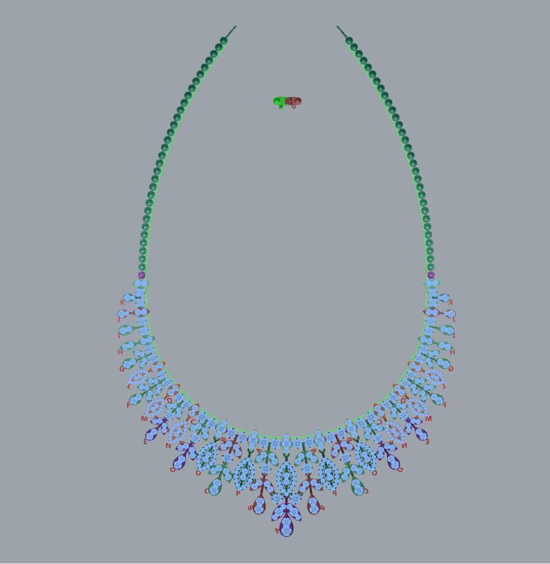 necklace 3D model 3D printable | CGTrader