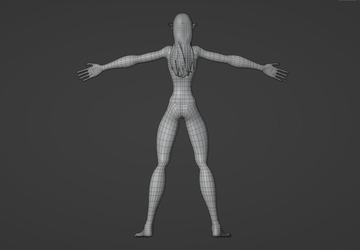 3D model Elven Elf Elvish Woodland creature Mythical figure VR / AR ...