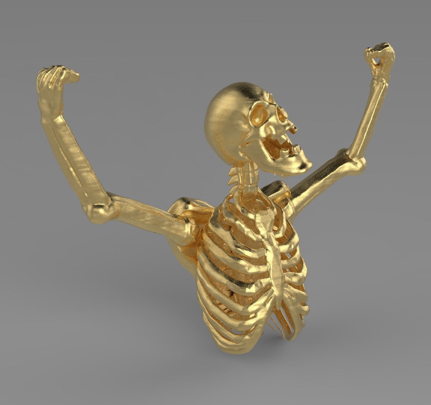 Skull Screaming Pendant Printable STL 3D model 3D printable | CGTrader