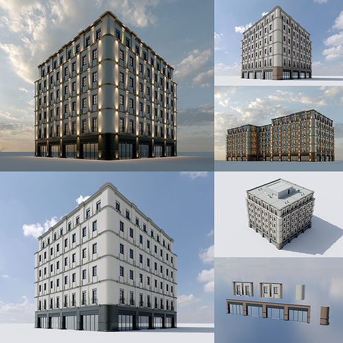 Modular City Building 3D model | CGTrader