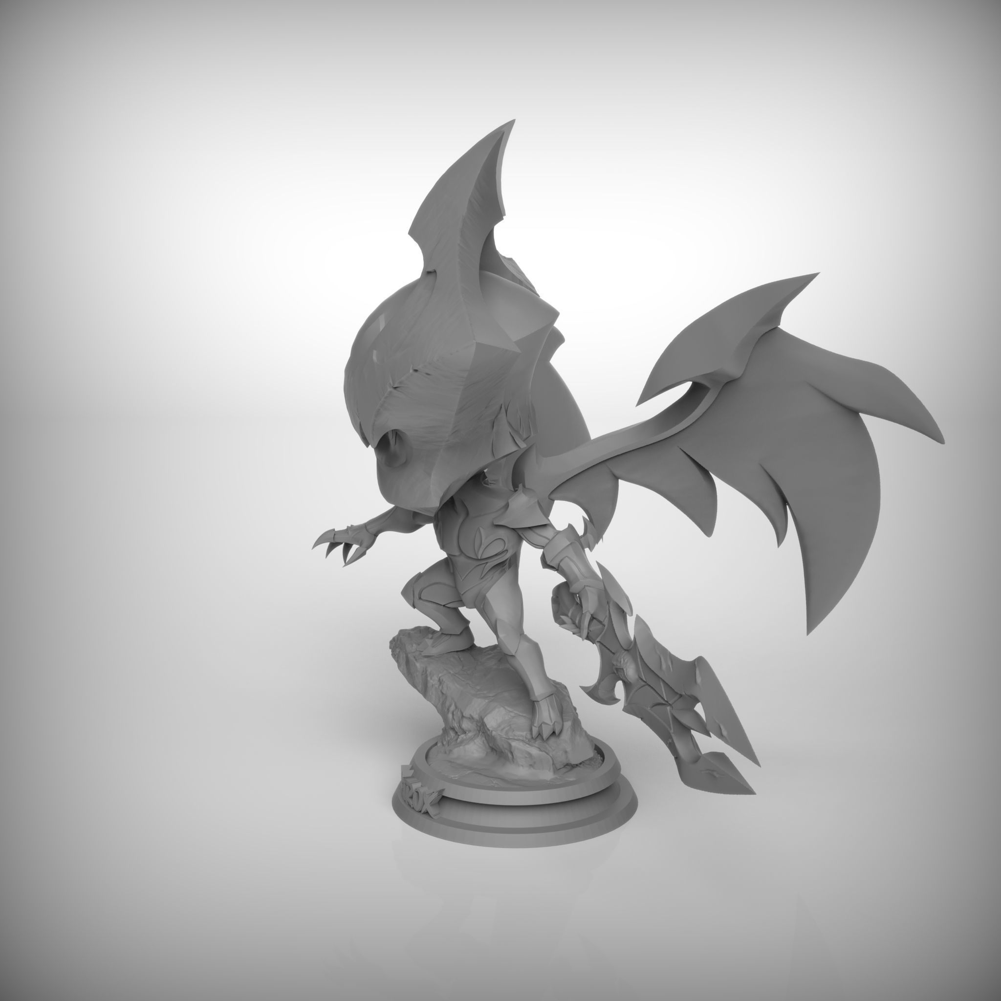 Aatrox chibi tft league of legends 3D model 3D printable | CGTrader
