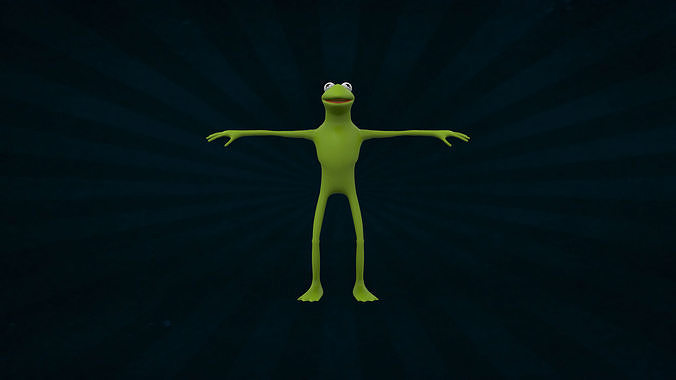 KERM-001 Rigged Kermit 3D model rigged | CGTrader