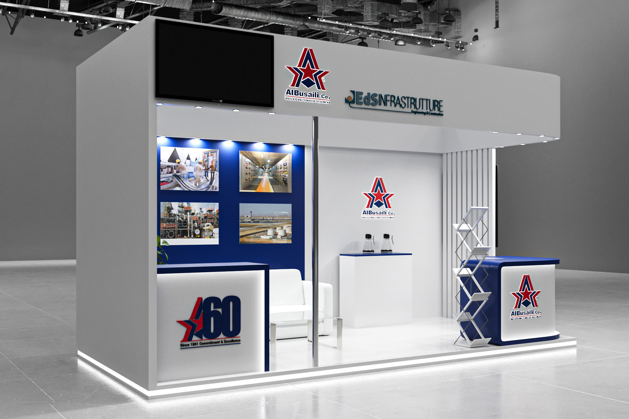 3D model small booth 6x3 VR / AR / low-poly | CGTrader