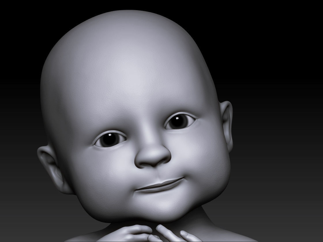 Cartoon Baby 3D model | CGTrader