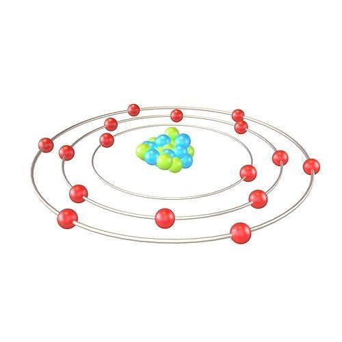 Fluorine Atom 3d Model