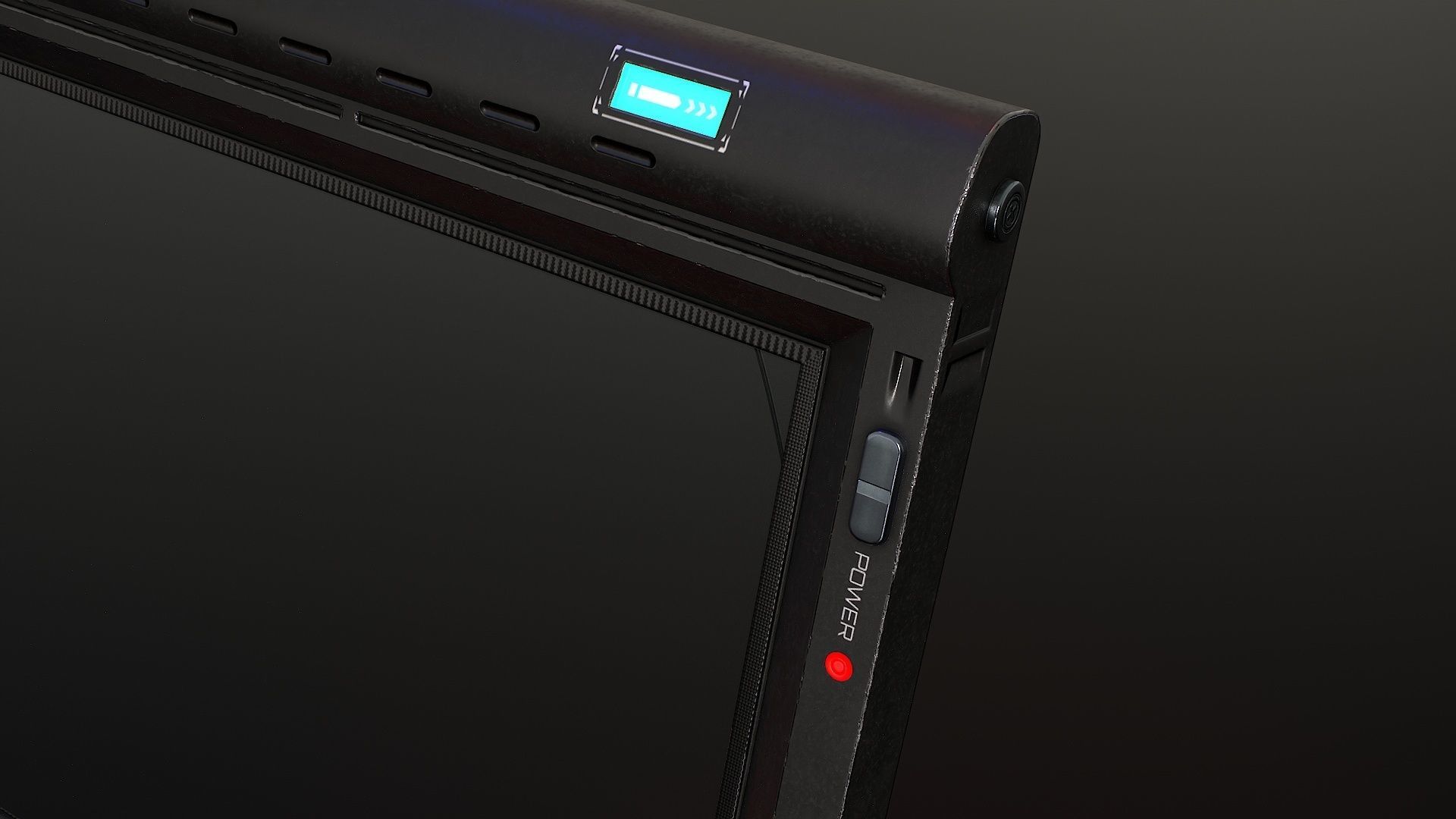 3D model Sci-Fi Display Monitor Screen with Cam VR / AR / low-poly ...