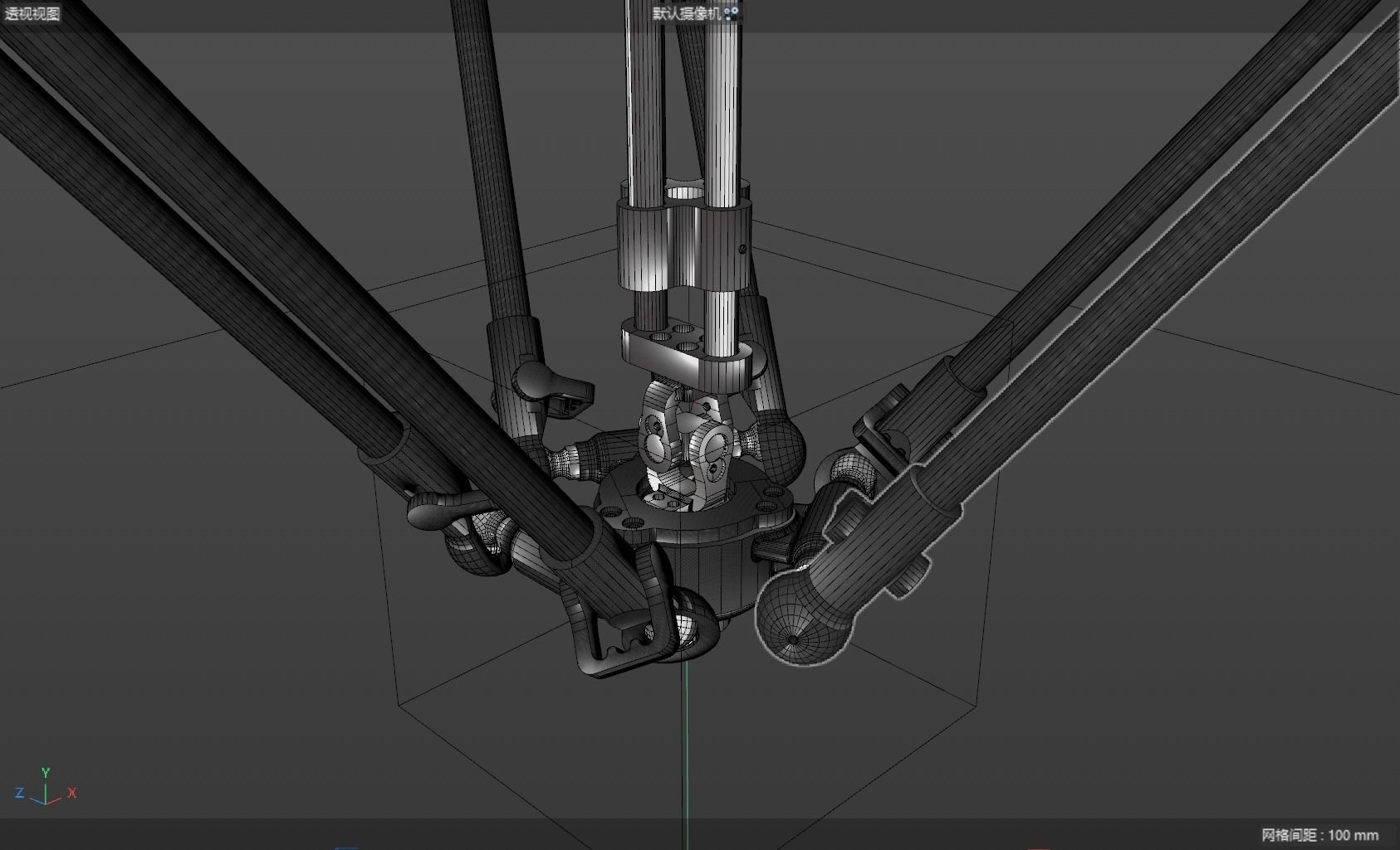 Parallel robotic arm 3D model animated | CGTrader
