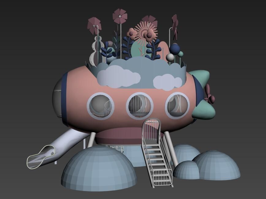 Submarine Playground 3D model | CGTrader