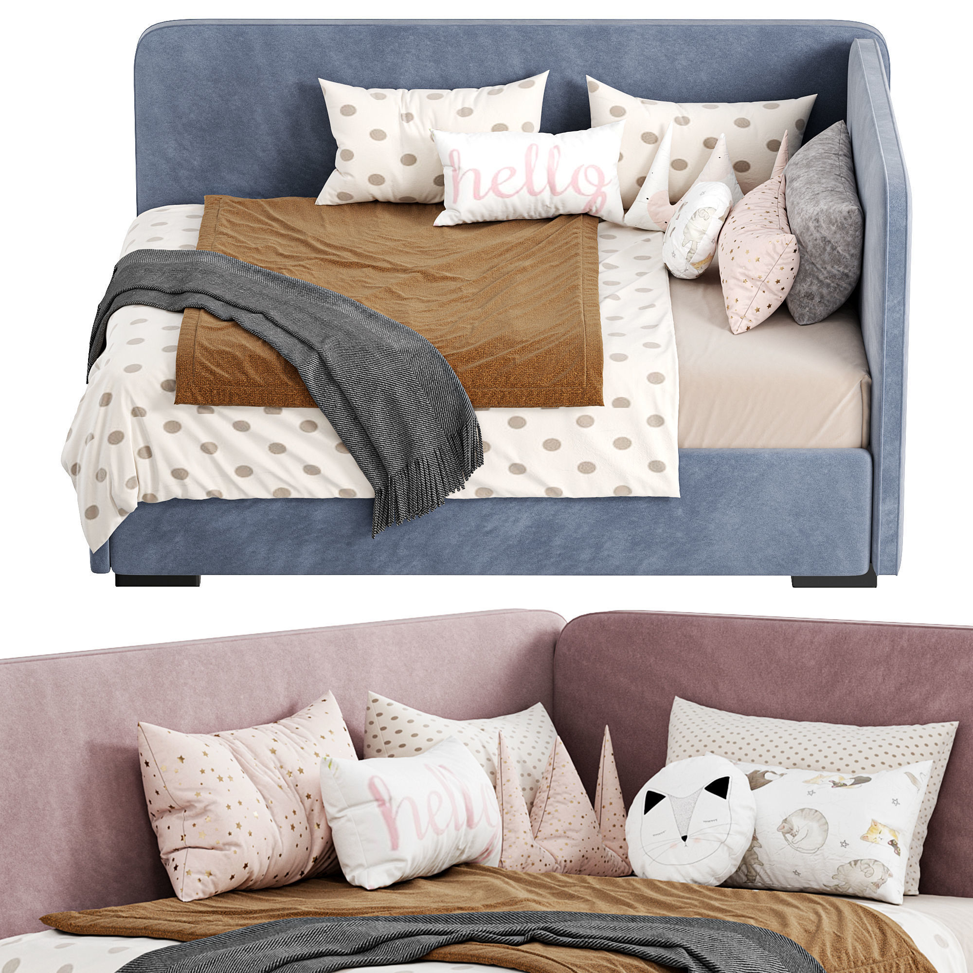 Childrens bed Sally 3D model | CGTrader