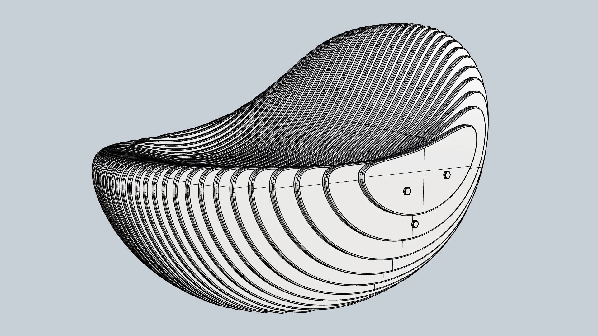 Parametric relax chair 3D model | CGTrader