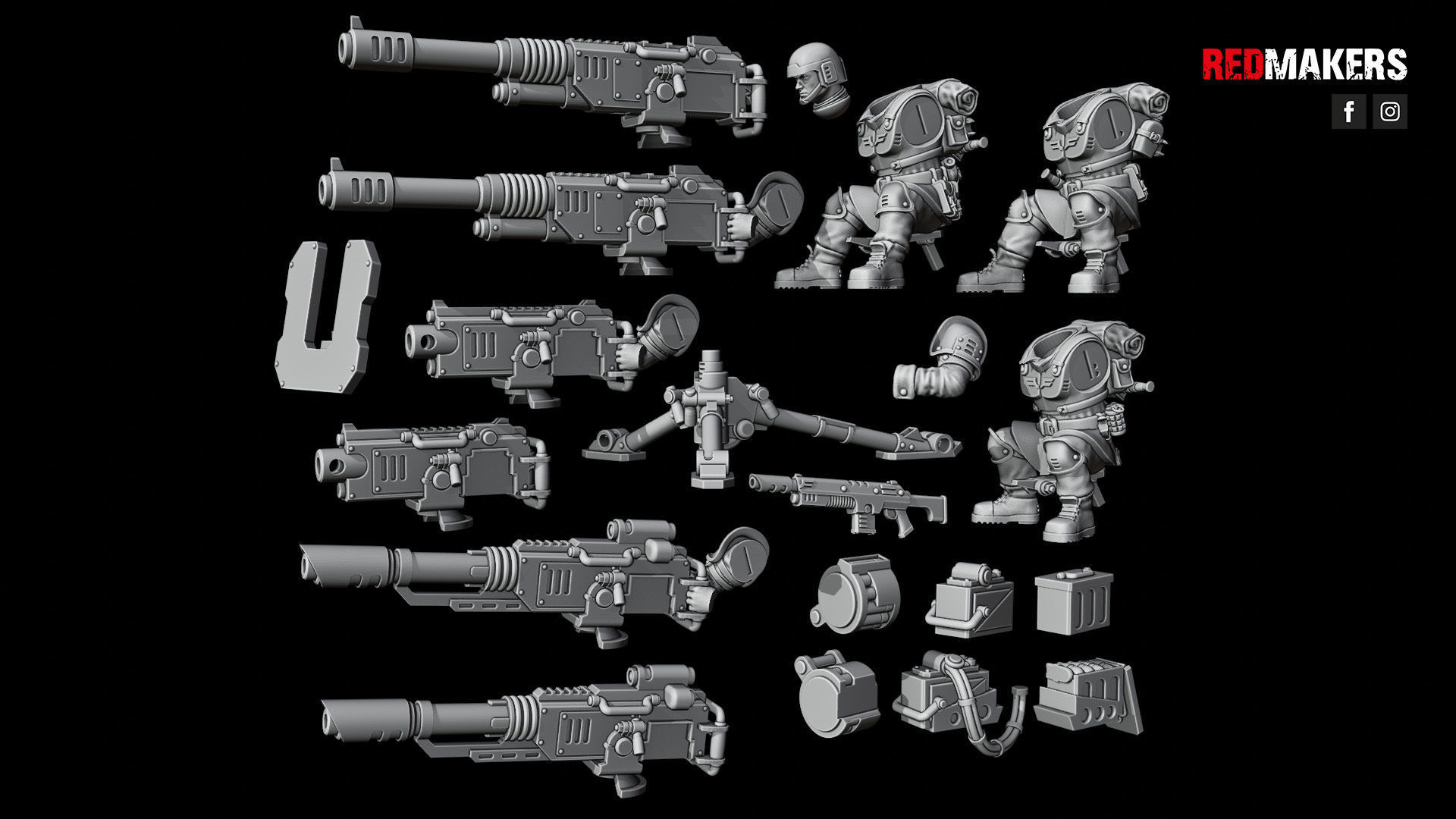 Shock Troops - Heavy Support Squad of the Imperial Force 3D model 3D ...
