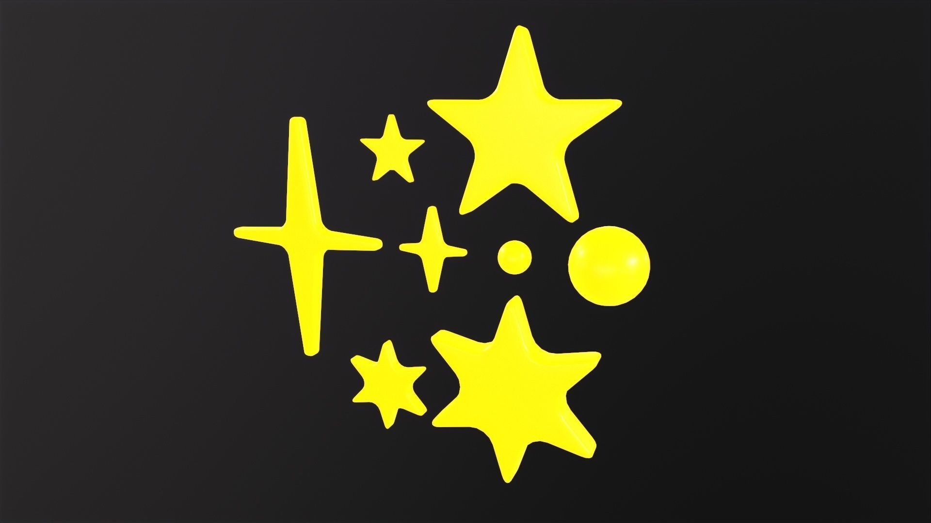 3D model Stars 3D Model VR / AR / low-poly | CGTrader