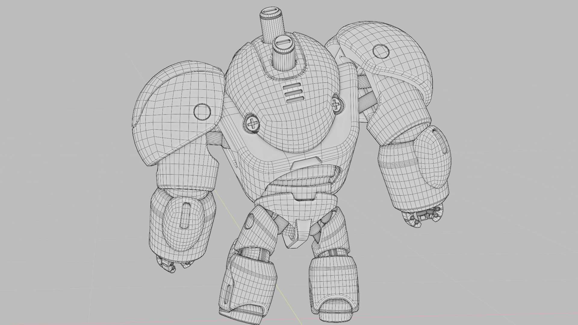 TOY BOT CYCLON RIGGED 3D model rigged | CGTrader