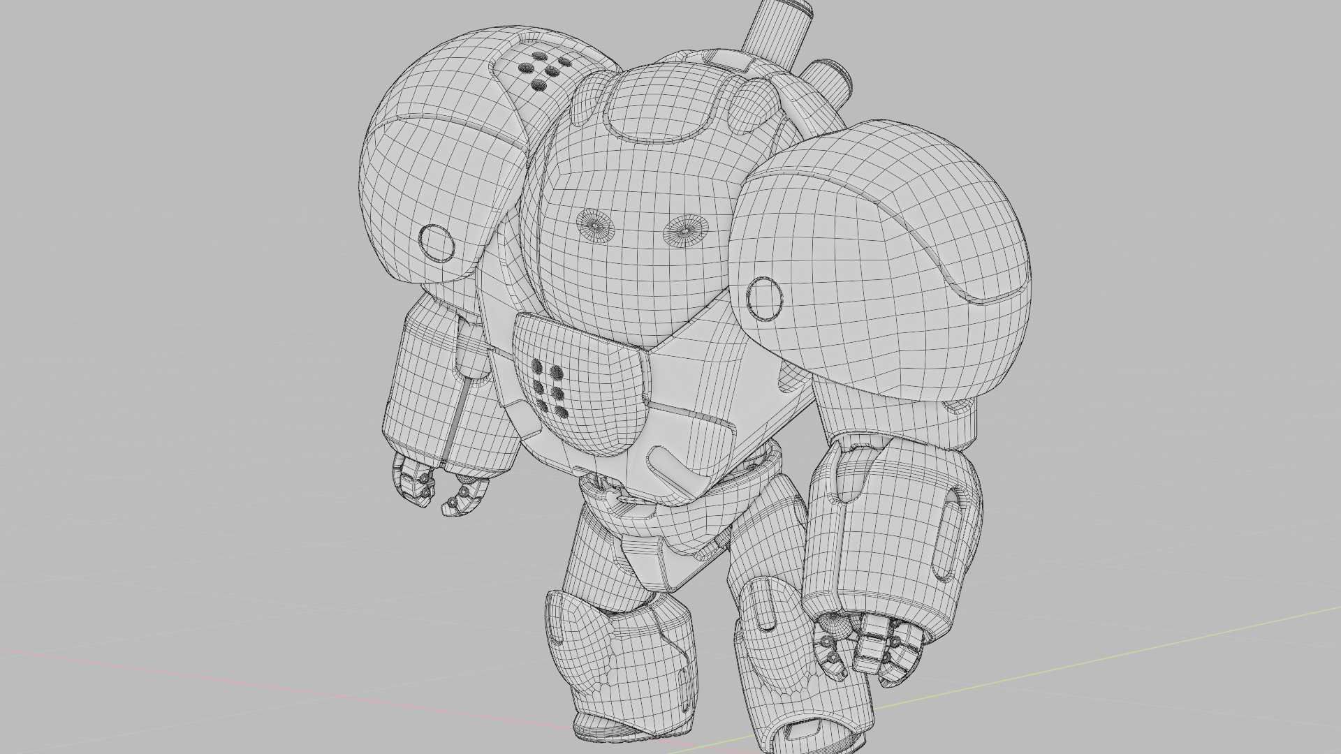 TOY BOT CYCLON RIGGED 3D model rigged | CGTrader