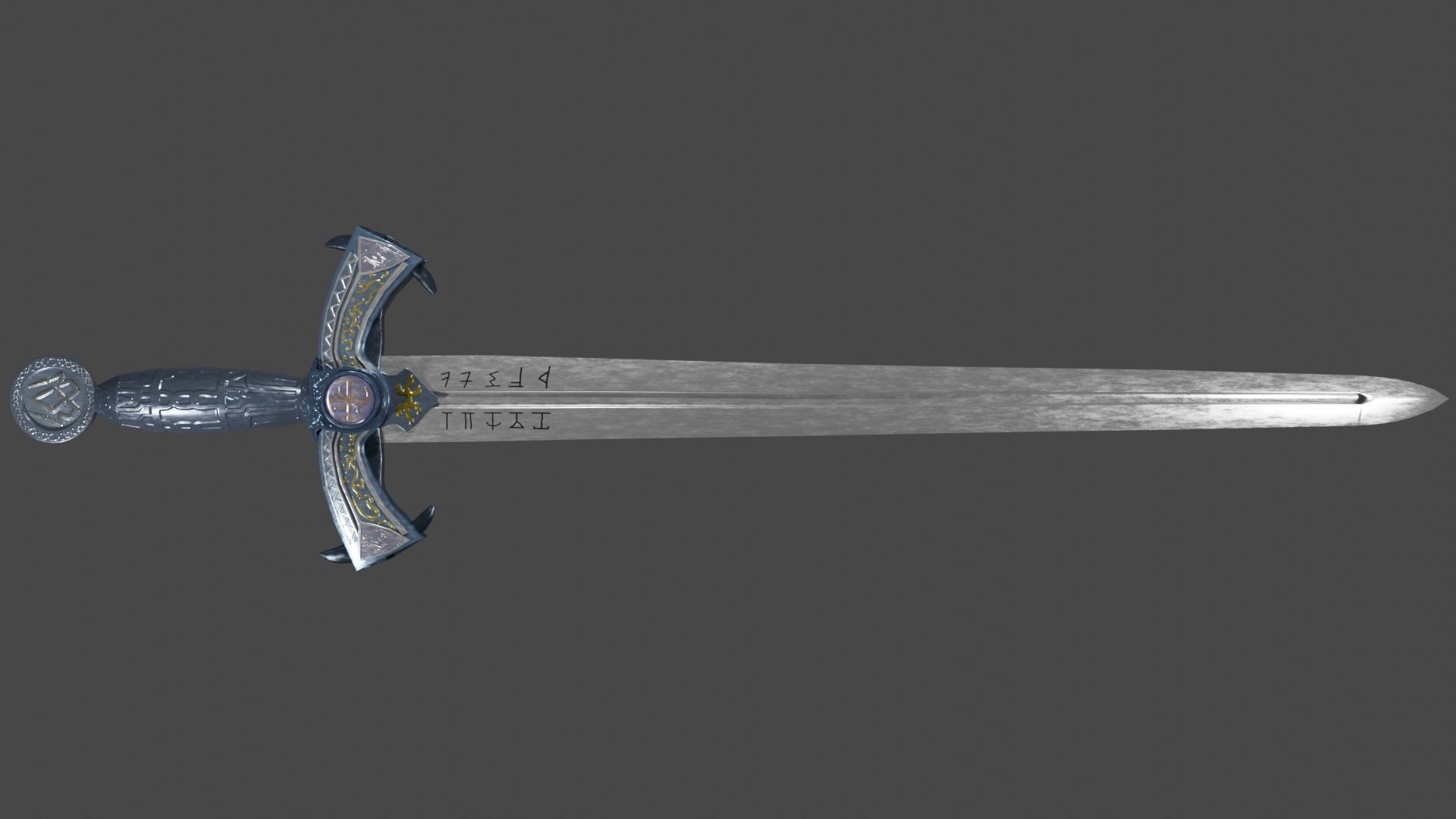 Detailed Excalibur sword free VR / AR / low-poly 3D model | CGTrader