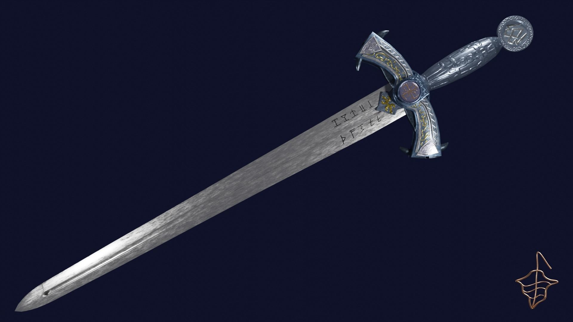 Detailed Excalibur sword free VR / AR / low-poly 3D model | CGTrader