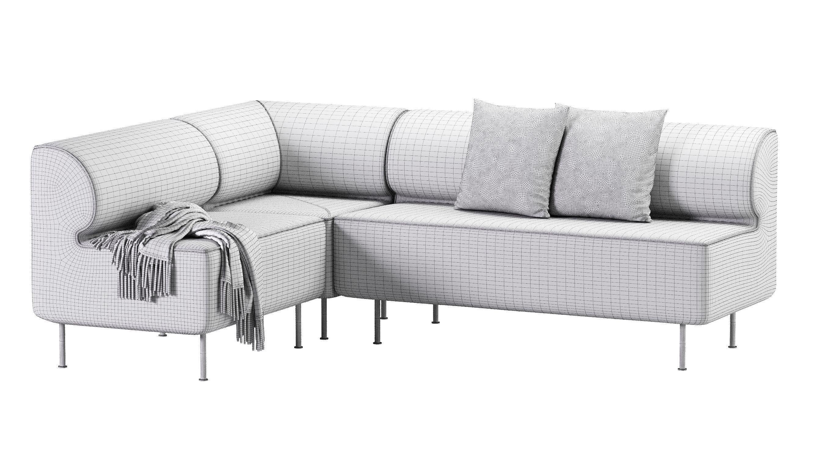 Eave Dining Sofa By Menu 3D model | CGTrader