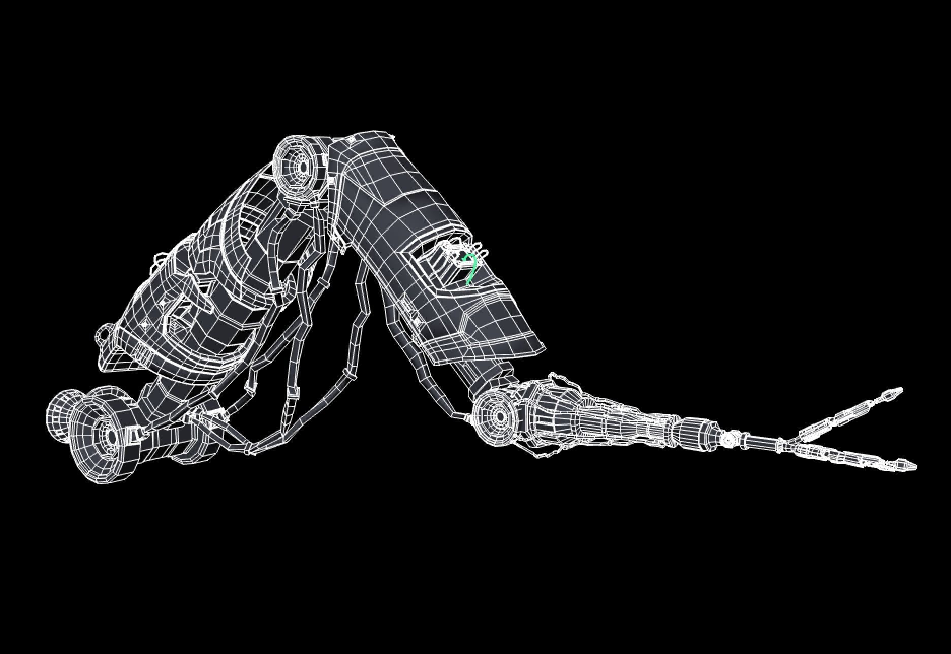 Hard Surface Robot Arm 3D model | CGTrader