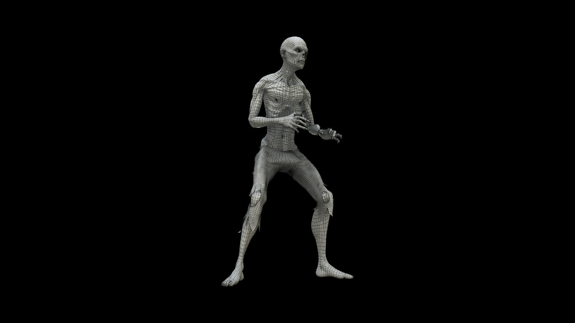 ZOMB005 Zombie Dying Animation 3D model animated rigged | CGTrader