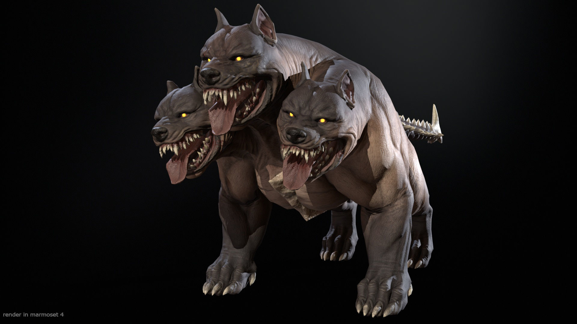3D model Cerberus VR / AR / low-poly | CGTrader