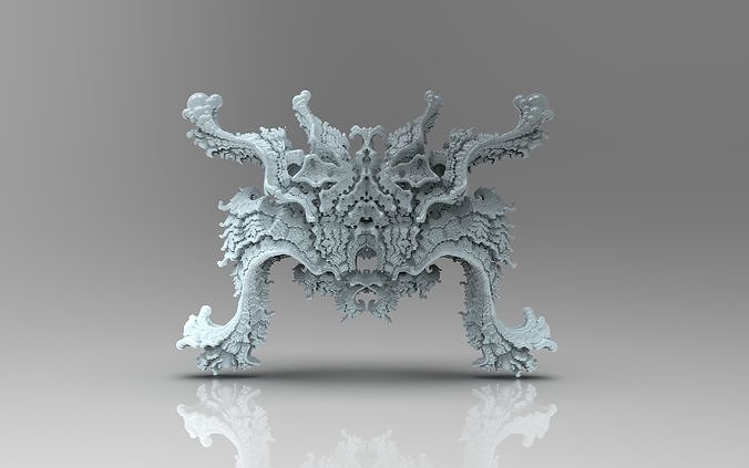 Fractal Kleinian - 2 Fold Symmetry 3D model | CGTrader
