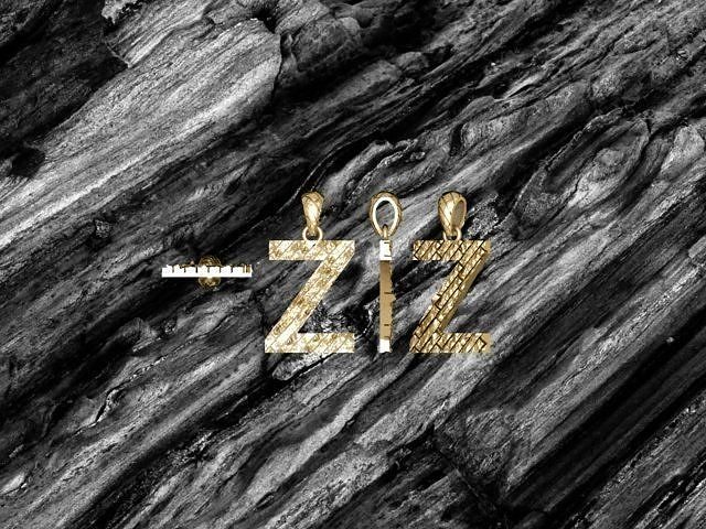 Z Letter Alphabet Tiles Texture Pendant 3D Print Model 3D model 3D ...