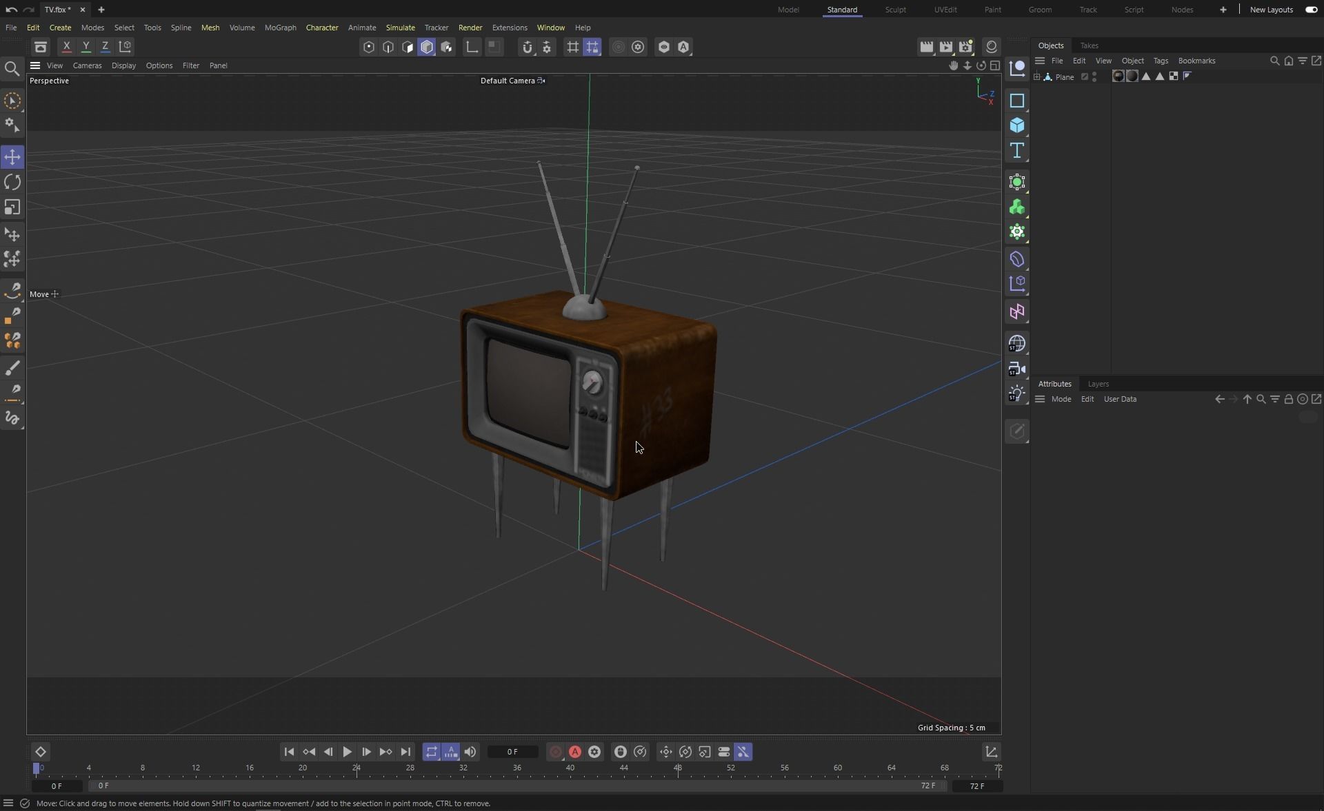 Old television game prop free VR / AR / low-poly 3D model | CGTrader
