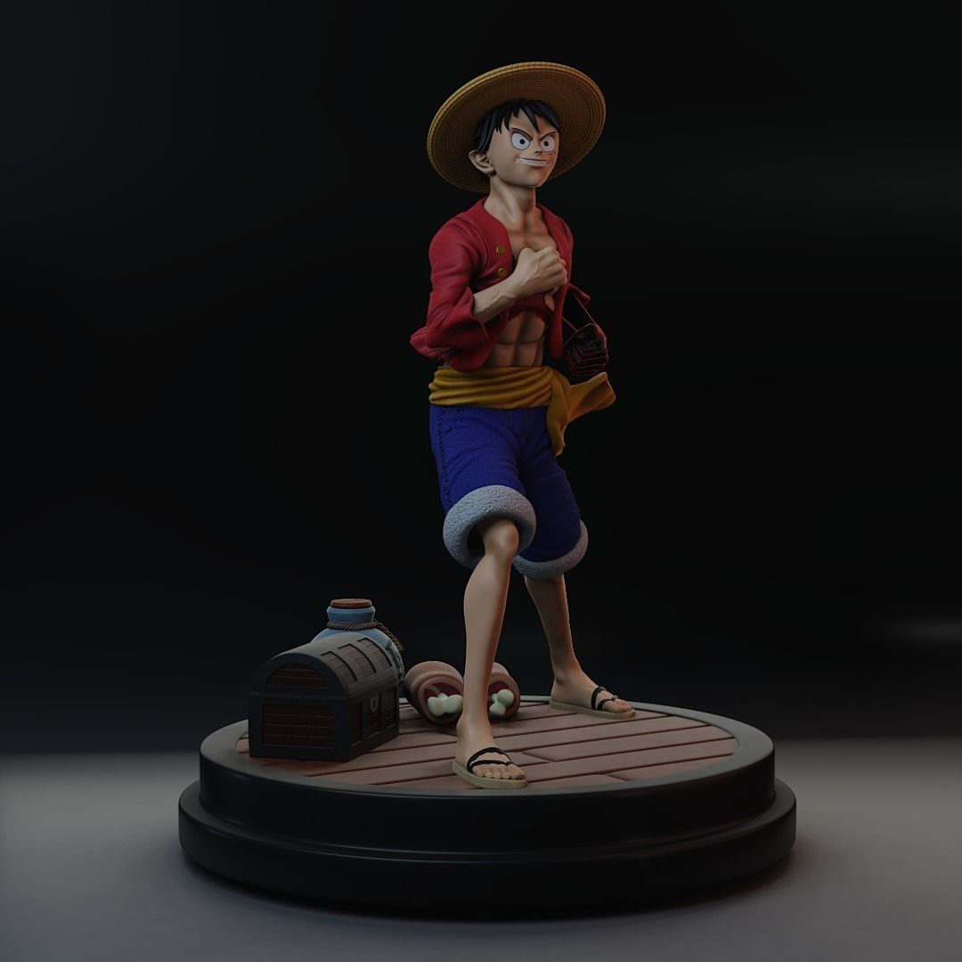 Luffy 3D model 3D printable | CGTrader