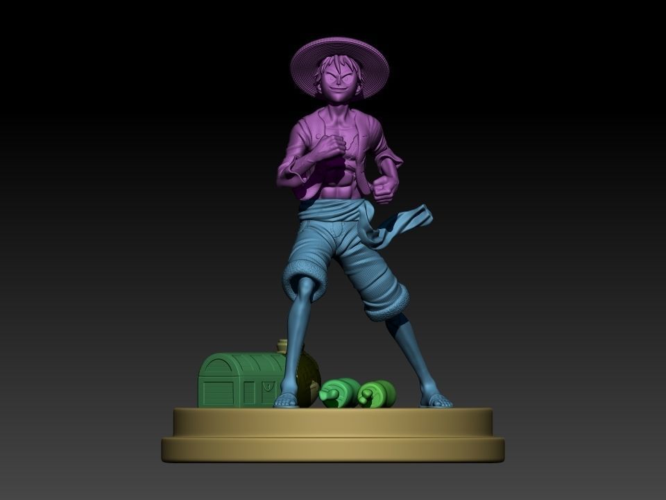 Luffy 3D model 3D printable | CGTrader
