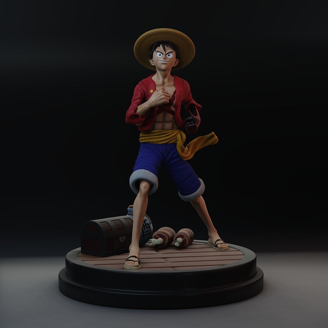 Luffy 3D model 3D printable | CGTrader