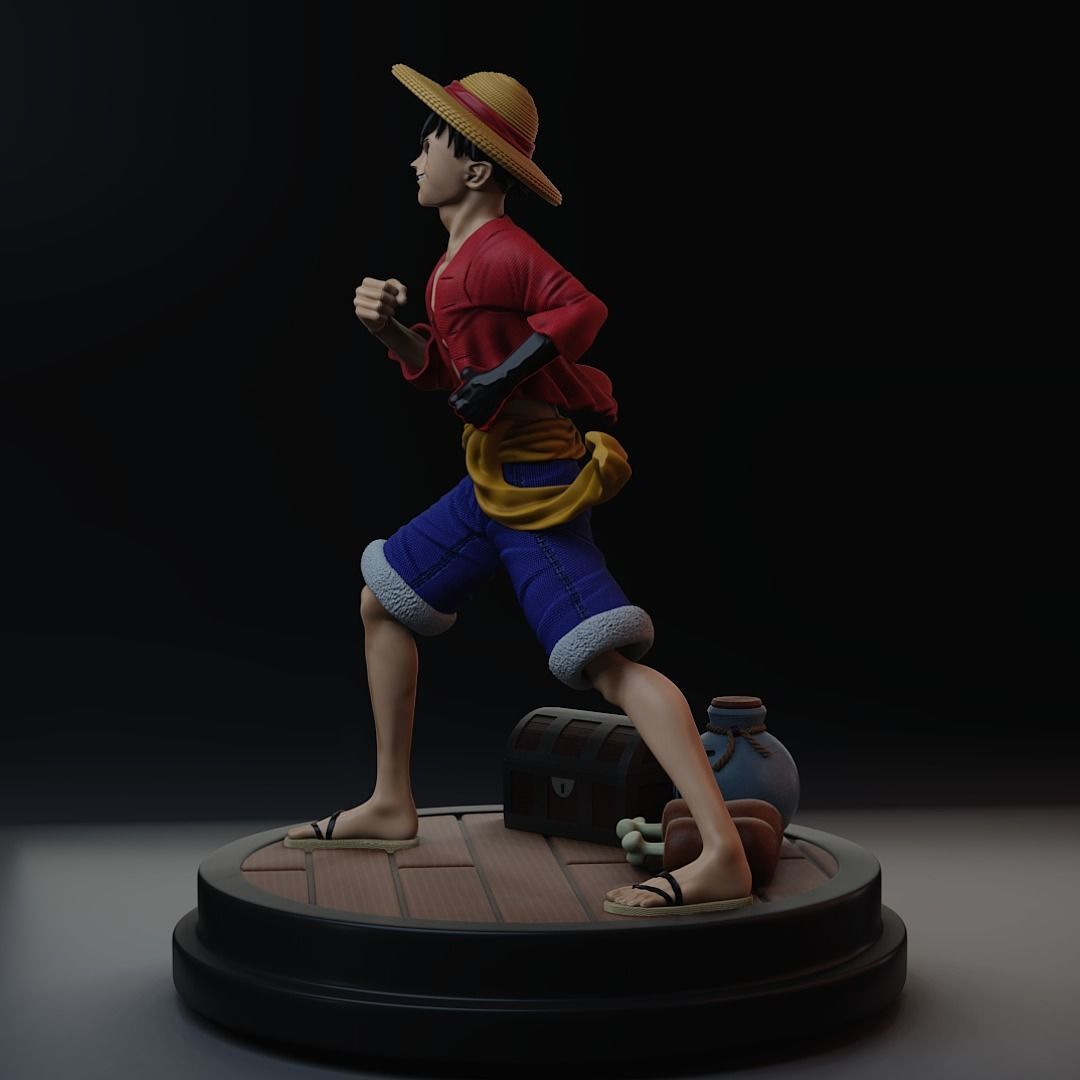 Luffy 3D model 3D printable | CGTrader