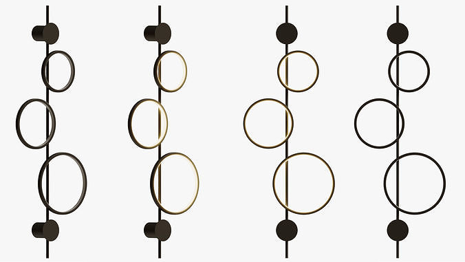 Modern simple wall lamp 3D model | CGTrader