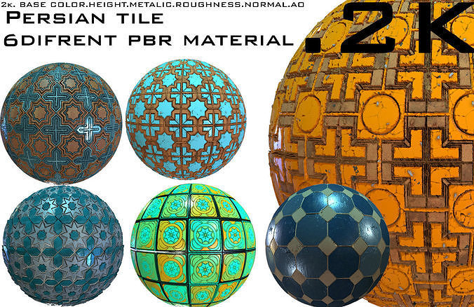 Tile persian Texture | CGTrader