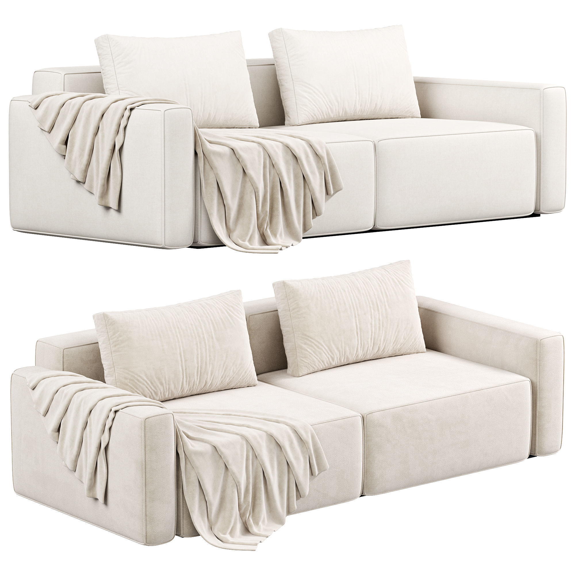 Mix Modular Piece Sofa 2 3D model | CGTrader