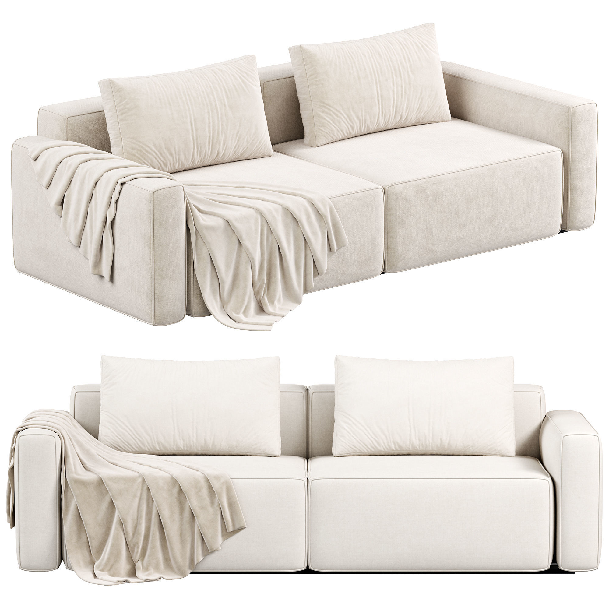 Mix Modular Piece Sofa 2 3D model | CGTrader