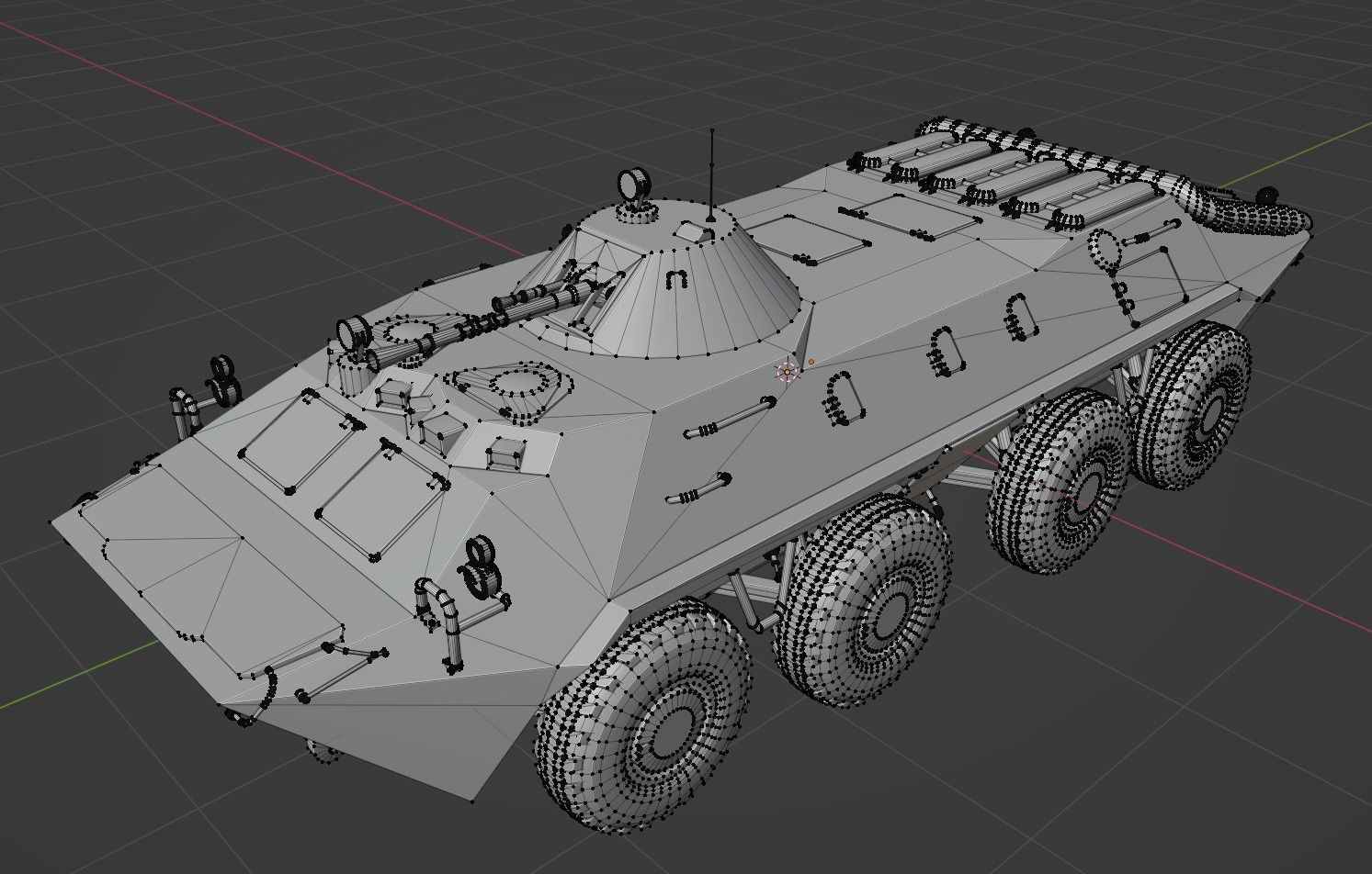 3D model BTR-70 VR / AR / low-poly | CGTrader