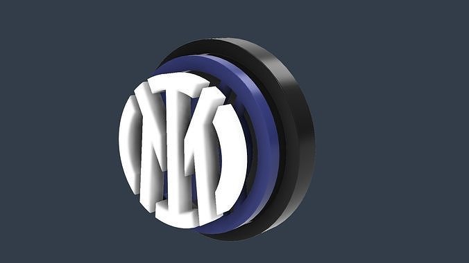 Inter Logo 210mm 3D model 3D printable | CGTrader