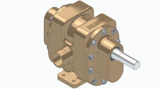 External Gear Pump 3D model | CGTrader