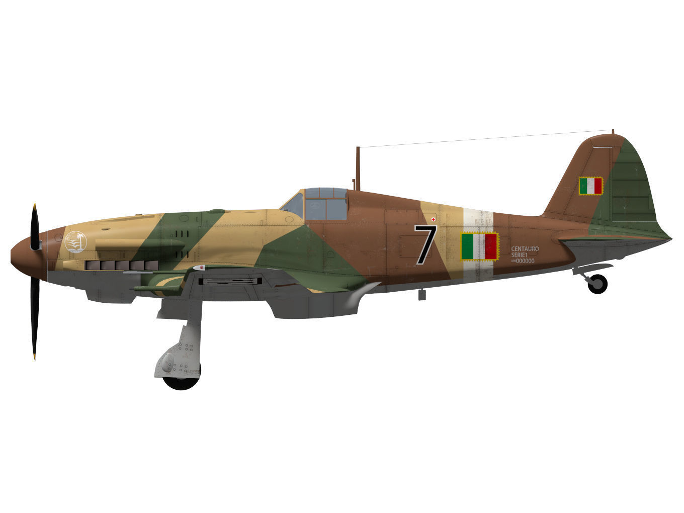 Fiat G55 Centauro Serie1 3D model | CGTrader