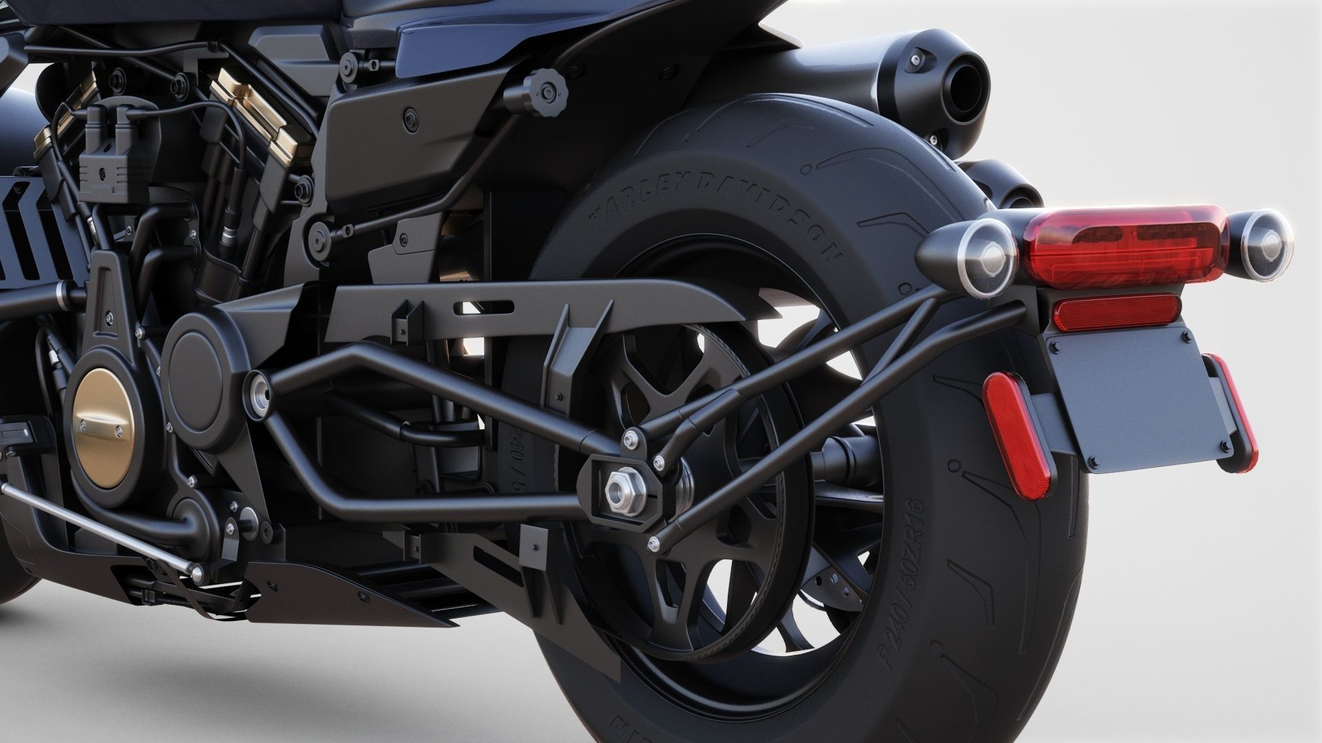 Generic American motorcycle 3D model | CGTrader