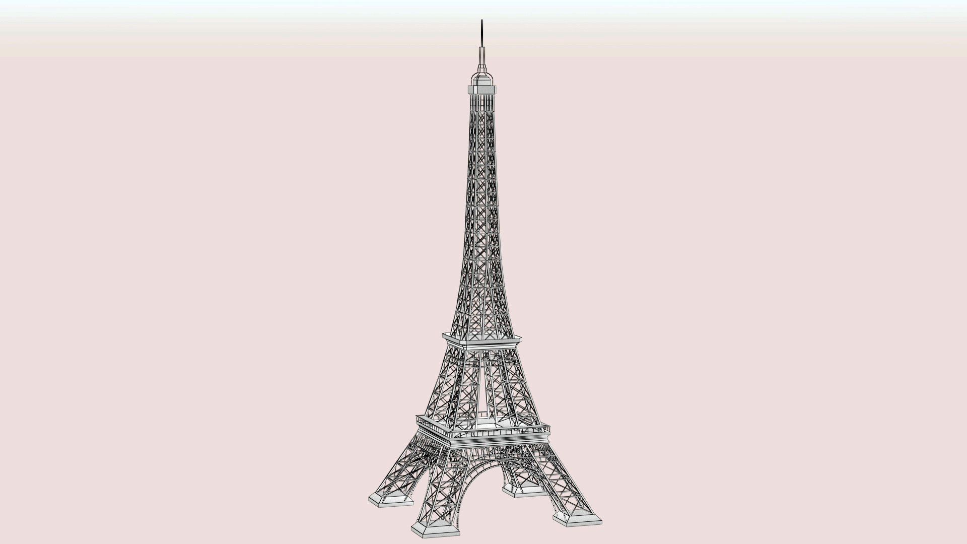 Eiffel Tower day and night 3D model | CGTrader