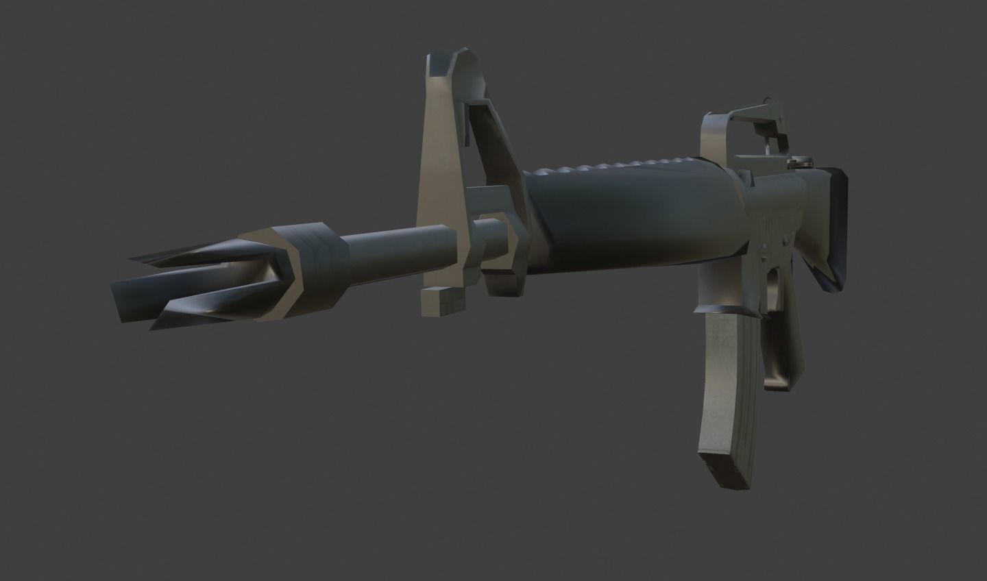 3D model weapon m16a1 VR / AR / low-poly | CGTrader